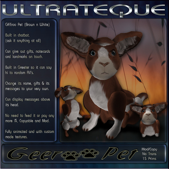 Second Life Marketplace - GEEroo Brown n White