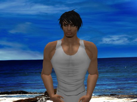 Second Life Marketplace - Wrinkled White Tank for Man
