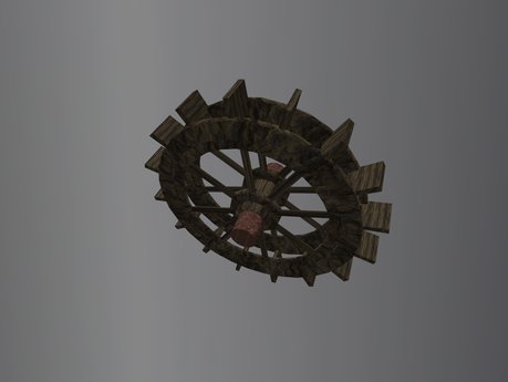Second Life Marketplace - Medieval water wheel