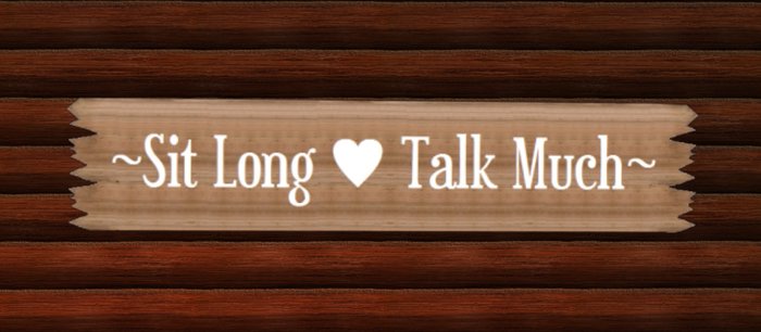 Second Life Marketplace - Deviously Wicked ~ Sit Long Talk Much sign