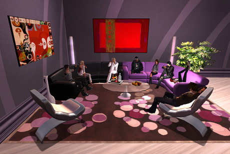 Second Life Marketplace - Living Room furnitures * Complete Purple ...