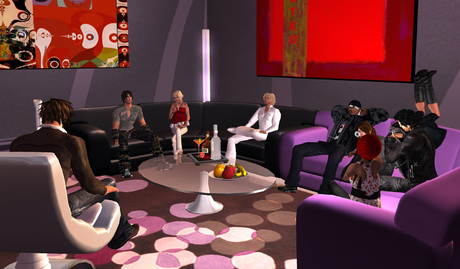 Second Life Marketplace - Living Room furnitures * Complete Purple ...