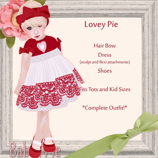 Second Life Marketplace - *Baby Pie* LoveyPie Girl's / Children's ...