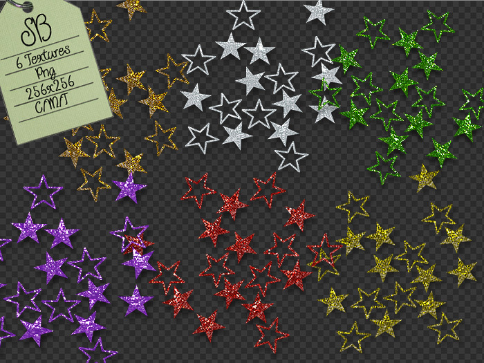 Second Life Marketplace - SB STAR CONFETTI ALPHA TEXTURES