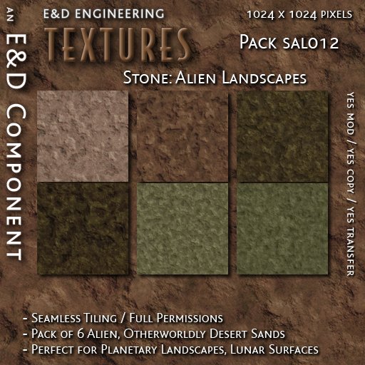 Second Life Marketplace - [SAL012] 6 1024px Planetary Surface Textures ...