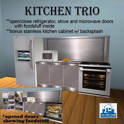 Second Life Marketplace - ON SALE - Kitchen Trio Set - Stainless ** NO ...