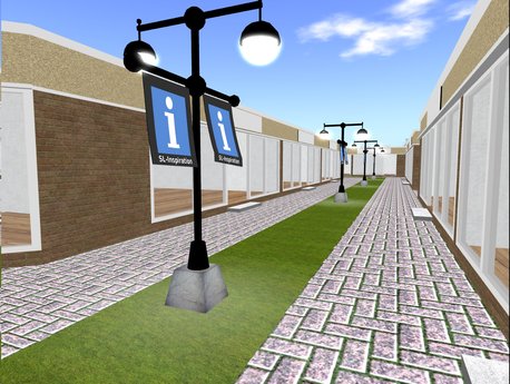 Second Life Marketplace - Mall With Central Stores (sand textured top)