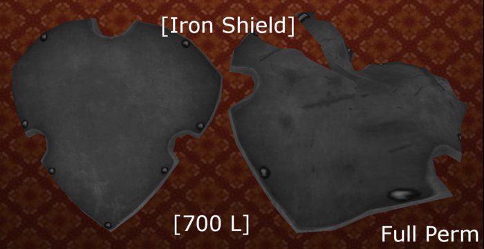 Second Life Marketplace - Umbra - Iron Shield - Fixed and Broken