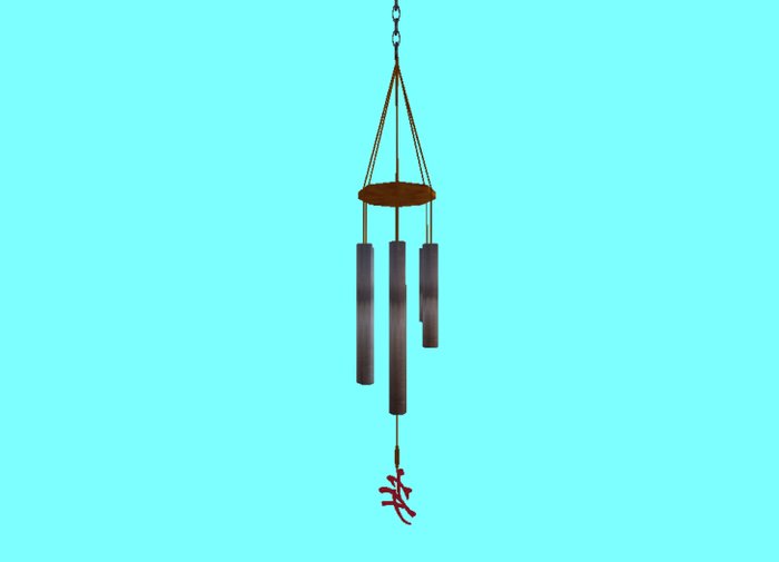 Second Life Marketplace - Wind Chimes w/ Chinese Peace Character