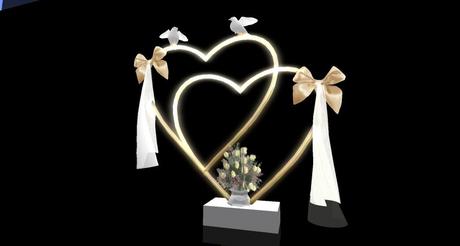 Second Life Marketplace - 2 hearts joined together