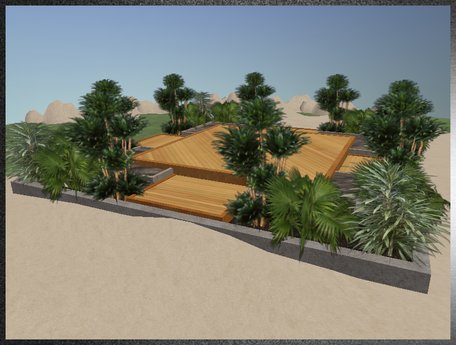 Second Life Marketplace - Raised Tropical Deck (version 1)