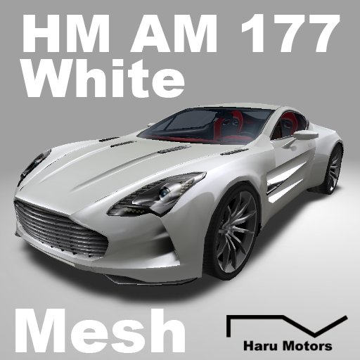 Second Life Marketplace - HM AM 177 M White 100% Mesh vehicle