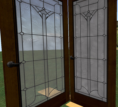 Second Life Marketplace - Awesome Prairie style Door, Wood and Stained ...