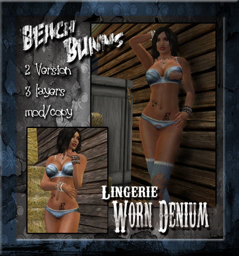 Second Life Marketplace Bb Lingerie Worn Denium And Ripped
