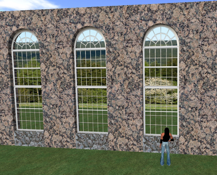 Second Life Marketplace - Very Large Formal Arched Window Textures ...
