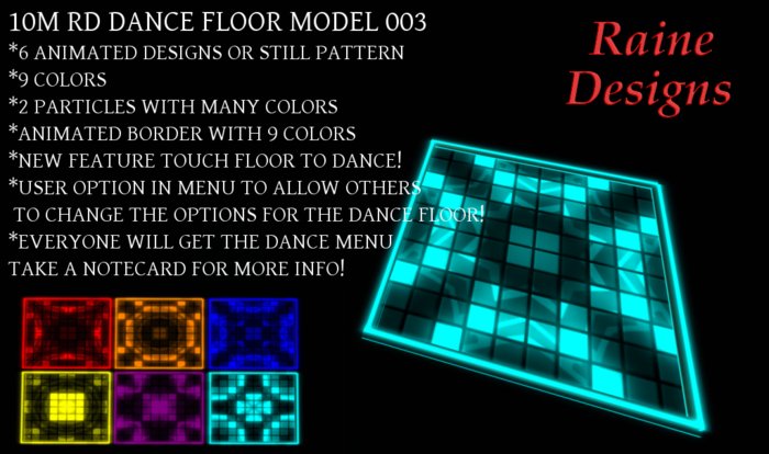 Second Life Marketplace - 10M RD DANCE FLOOR MODEL 003