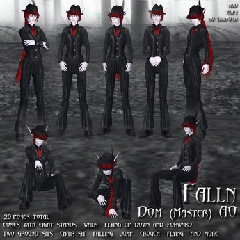 Second Life Marketplace - Falln Dom (Master) AO Animation Override