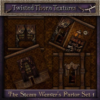 Second Life Marketplace - ~TTT~ The Steam Weaver's Parlor Set 1 (Brown ...