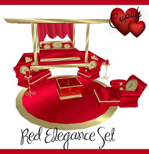 Second Life Marketplace - Red Elegance Set with Poses BOX