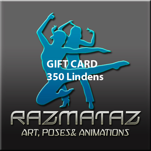 Second Life Marketplace - Razmataz Gift Card 350L for Animations