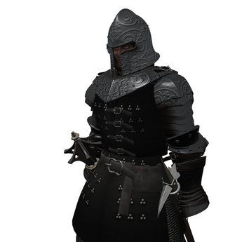 Second Life Marketplace - (GL) Barbute Armor Upgrade (Black Knight)