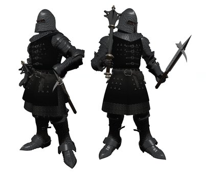 Second Life Marketplace - (GL) Barbute Armor Upgrade (Black Knight)