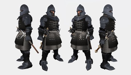 Second Life Marketplace - (GL) Barbute Armor Upgrade (Black Knight)