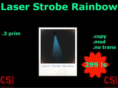 Second Life Marketplace - Laser Strobe Rainbow(box)
