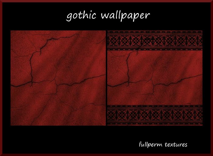 Second Life Marketplace - +gothic wallpaper textures