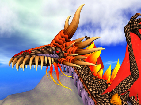 Second Life Marketplace - Fire Spirit Dragon AVI