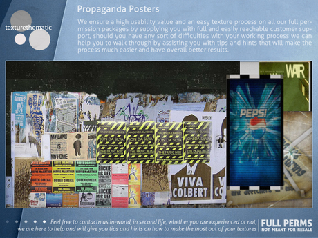 Second Life Marketplace - [Texturethematic] Propaganda Textures