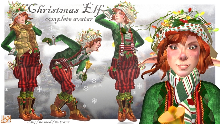 Second Life Marketplace - !gO! Christmas Elf boy (box)