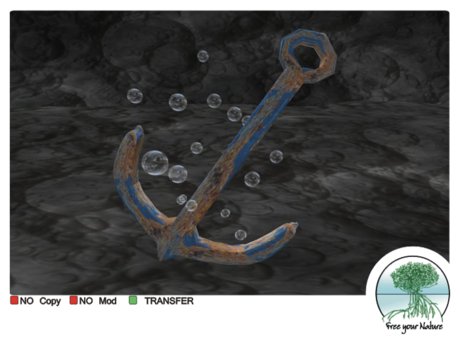 Second Life Marketplace - Anchor Rust Blue with bubbles