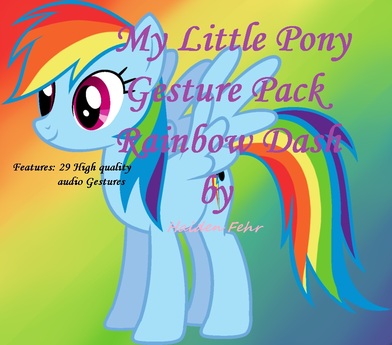 Second Life Marketplace - My Little Pony - Rainbow Dash Gesture kit