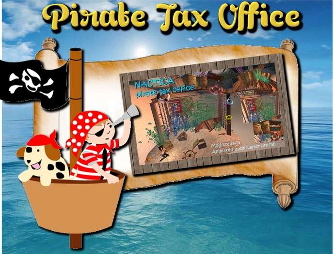 Second Life Marketplace - Pirate Tax Office Delivery ARRGH Animated ...