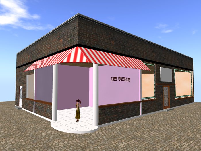 Second Life Marketplace - Corner Shops -- Two storefronts in one