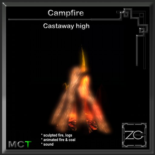 Second Life Marketplace - ZC Campfire Castaway high