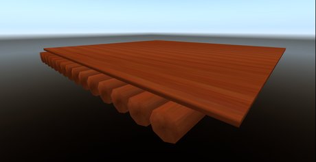 Second Life Marketplace - one prim sculpted raft with seamless wood texture