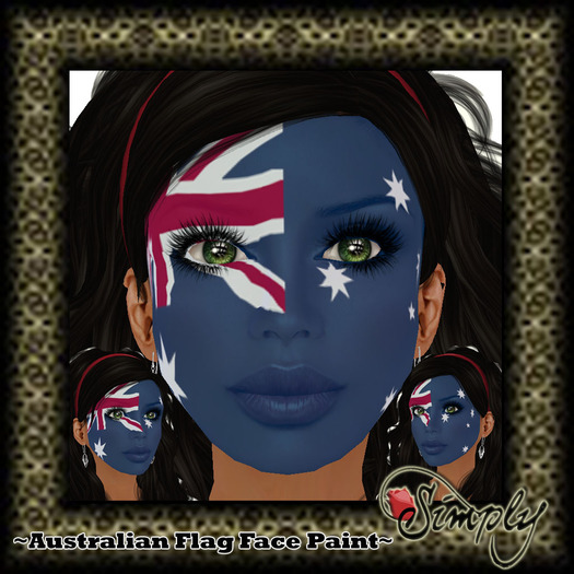 Second Life Marketplace - ~Simply~ Australian Flag Face Paint ...