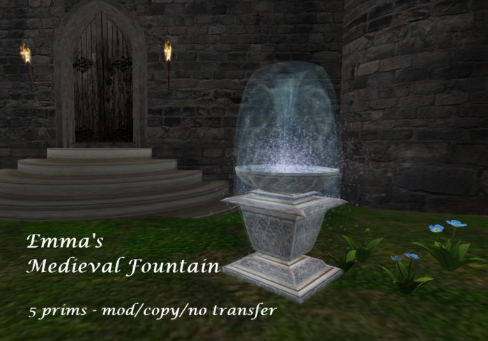 Second Life Marketplace - Emma's Medieval Fountain