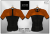 Second Life Marketplace - Shiver - Sport T-Shirts Black & Orange