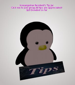 Second Life Marketplace - Penguin tip jar/group joiner