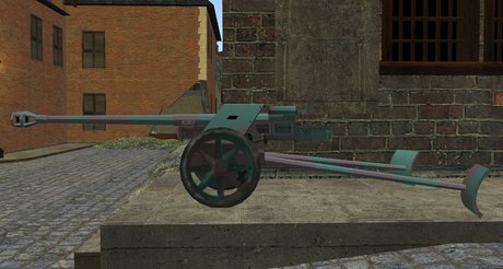 Second Life Marketplace - PAK 40 German Anti-tank europe - physic-deployed