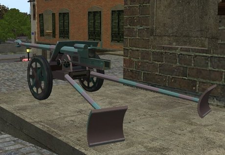 Second Life Marketplace - PAK 40 German Anti-tank europe - physic-deployed