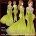 Second Life Marketplace - *NR* Lady Aurora Svelte W Train Lime Green