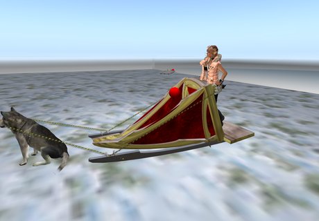 Second Life Marketplace - Twi-wolf/husky sled/sleigh+harnass