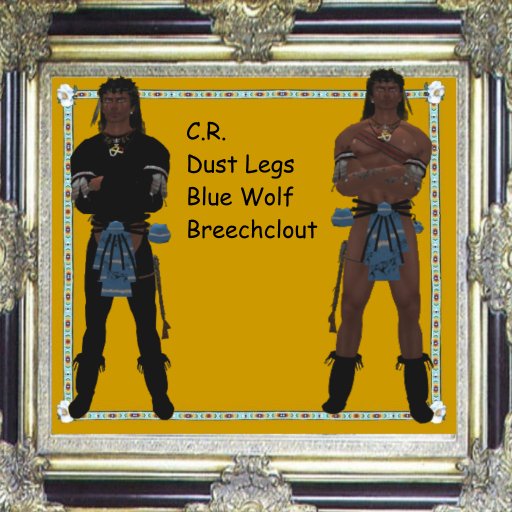 Second Life Marketplace - CR Dust Legs Blue Wolf Breechclout