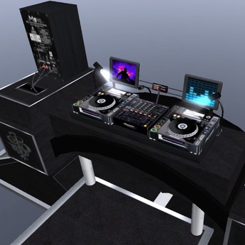 Second Life Marketplace - dj booth black.........