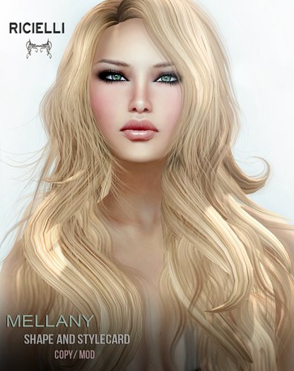 Second Life Marketplace - R.icielli - MELLANY Model Shape