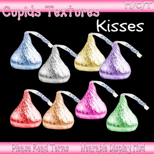 Second Life Marketplace - *CUPIDS* 8 Chocolate Kisses Textures